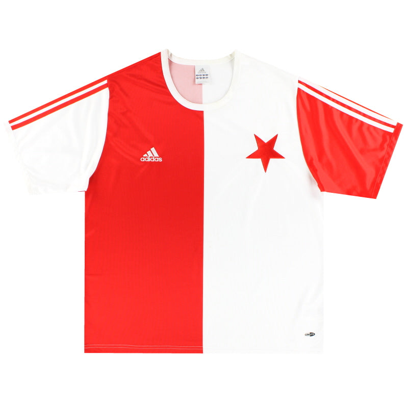 2004-05 Slavia Prague adidas Home Shirt L 368438 | Vintage Football Shirts