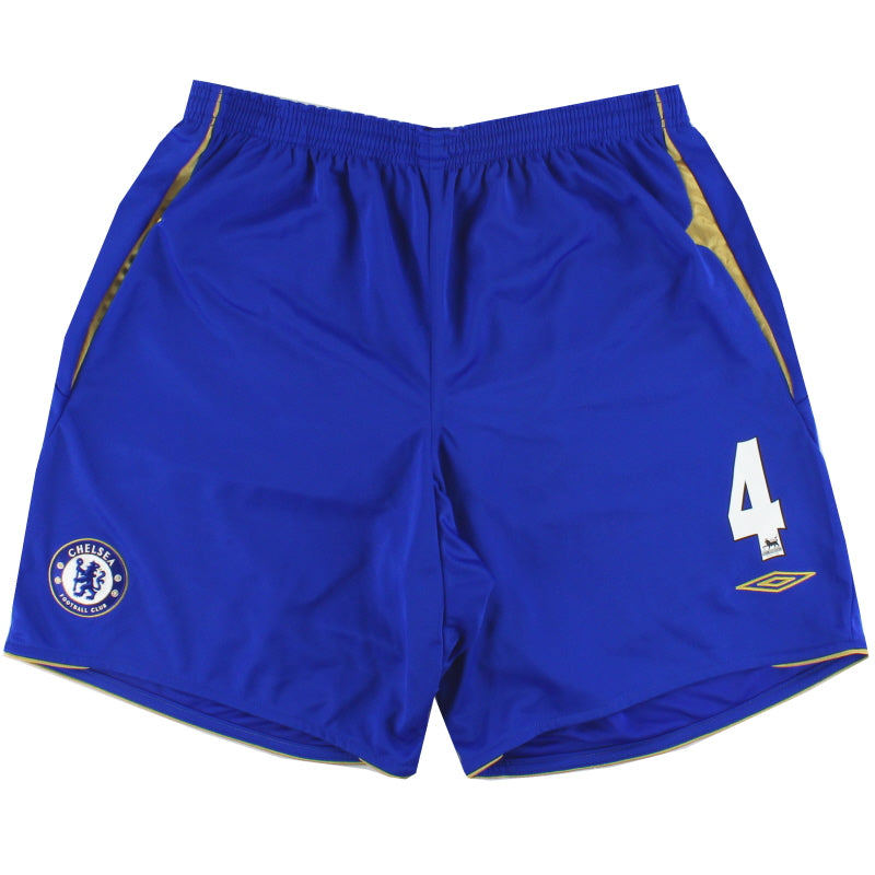 2005-06 Chelsea Umbro Centenary Home Shorts #4 *As New* XXL 737603SHP ...