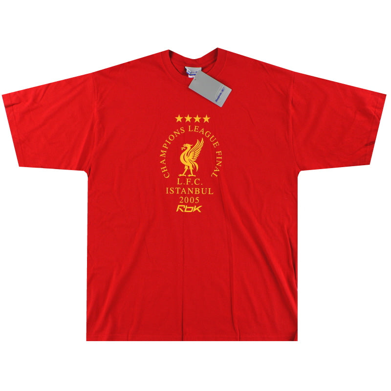 2005-06 Liverpool Reebok 'Champions League Final' Graphic Tee *w/tags ...