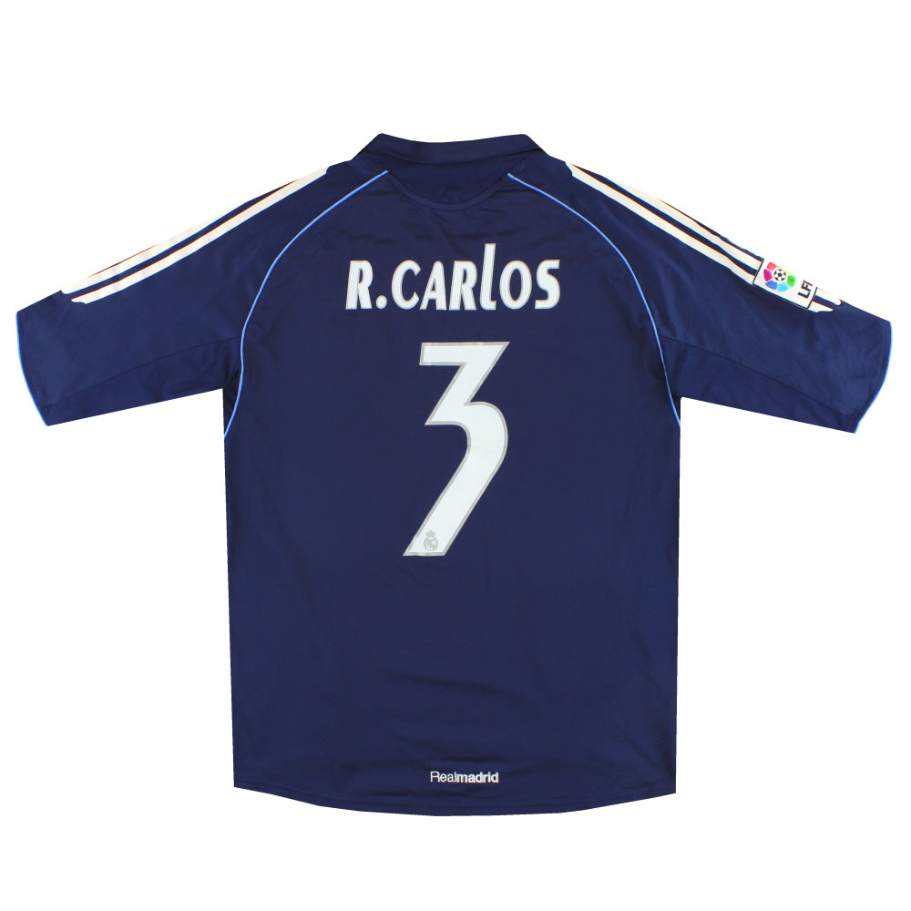2005-06 Real Madrid adidas Away Shirt R.Carlos #3 *Mint* M 109856 ...