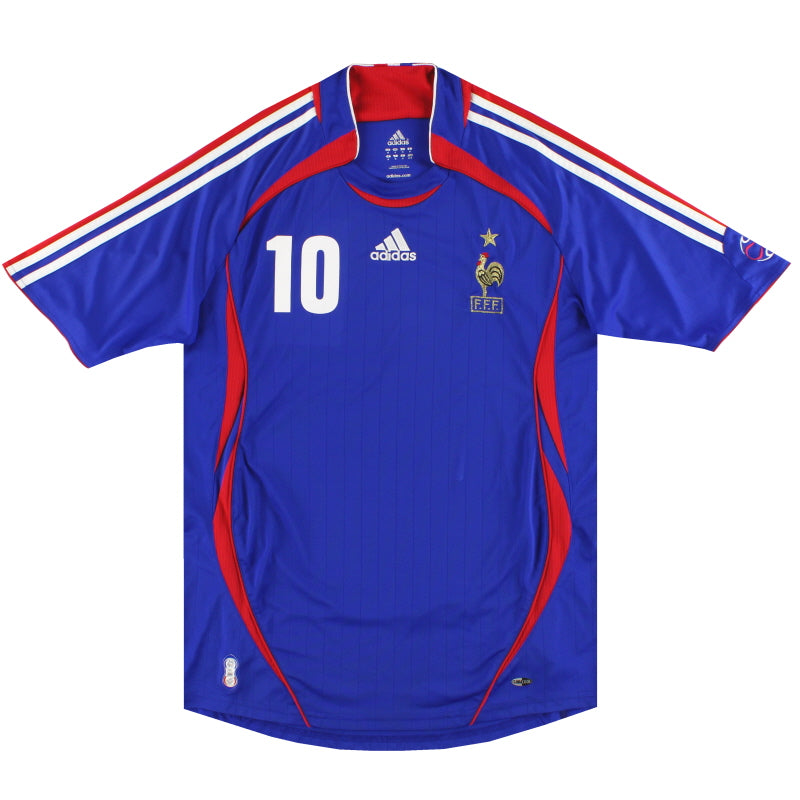 2006-07 France adidas Home Shirt #10 M 740126 | Vintage Football Shirts