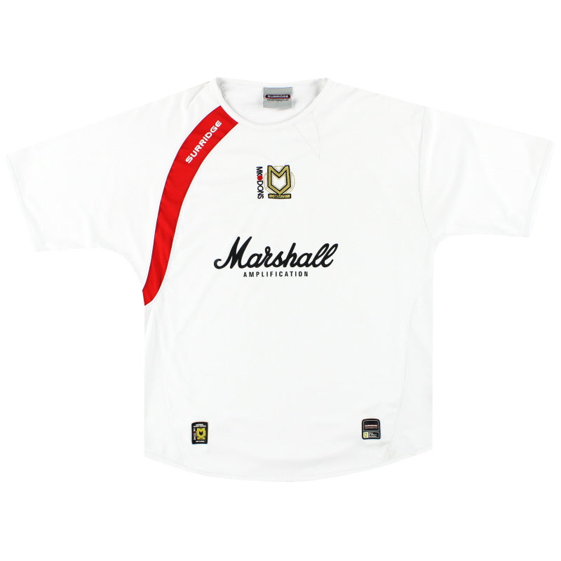 2006-07 MK Dons Surridge Home Shirt M | Vintage Football Shirts