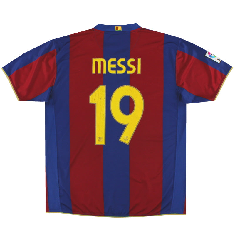 2007-08 Barcelona Nike Home Shirt Messi #19 XL 237741-655 | Vintage ...