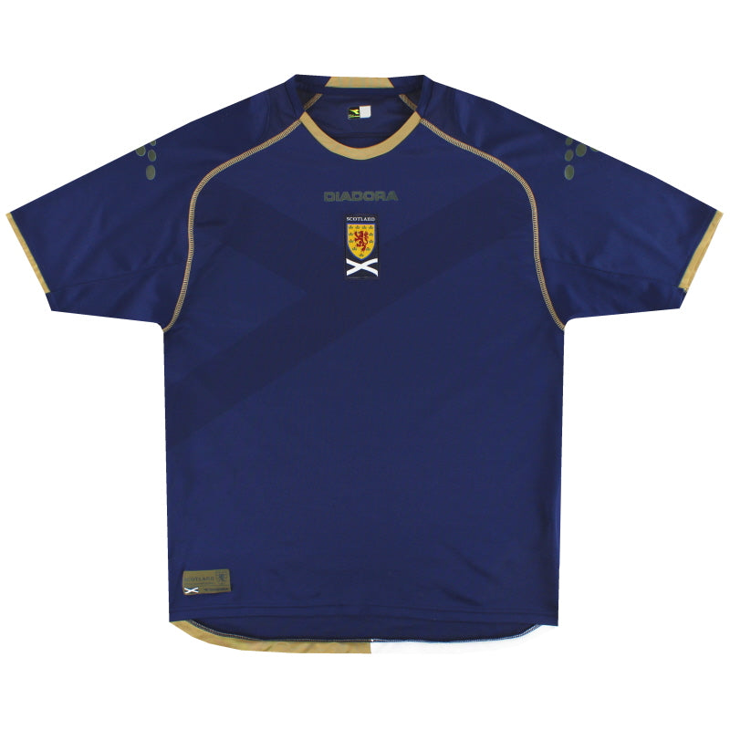 2007-08 Scotland Diadora Home Shirt L | Vintage Football Shirts