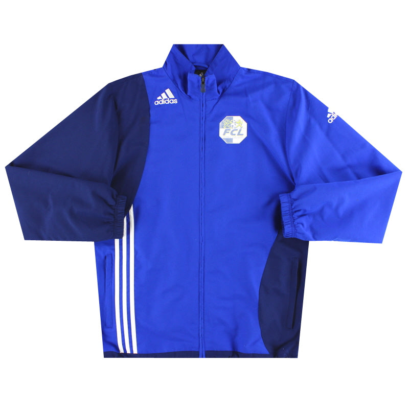 2008-09 FC Luzern adidas Track Jacket L V38060 | Vintage Football Shirts