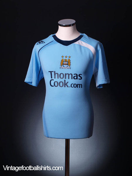 2008-09 Manchester City Home Shirt M | Vintage Football Shirts