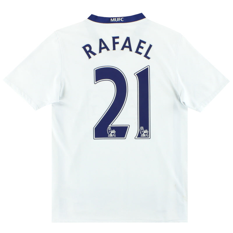 2008-10 Manchester United Nike Away Shirt Rafael #21 L.Boys 287631-105 ...