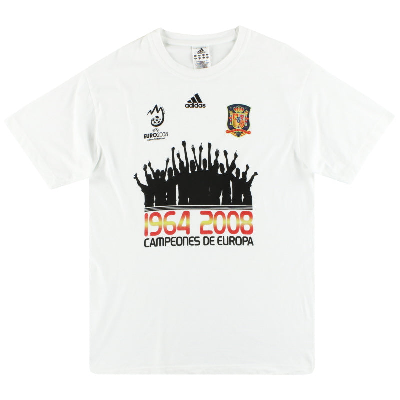 2008 Spain adidas 'Campeones de Europa' Tee M 051523 | Vintage Football ...