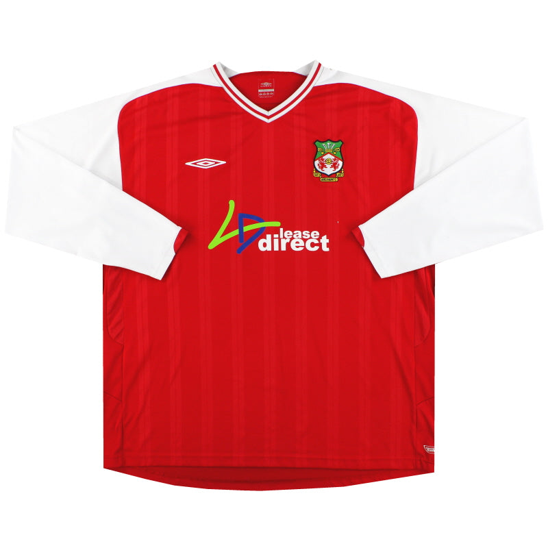 2009-10 Wrexham Umbro Home Shirt L/S XXXL | Vintage Football Shirts