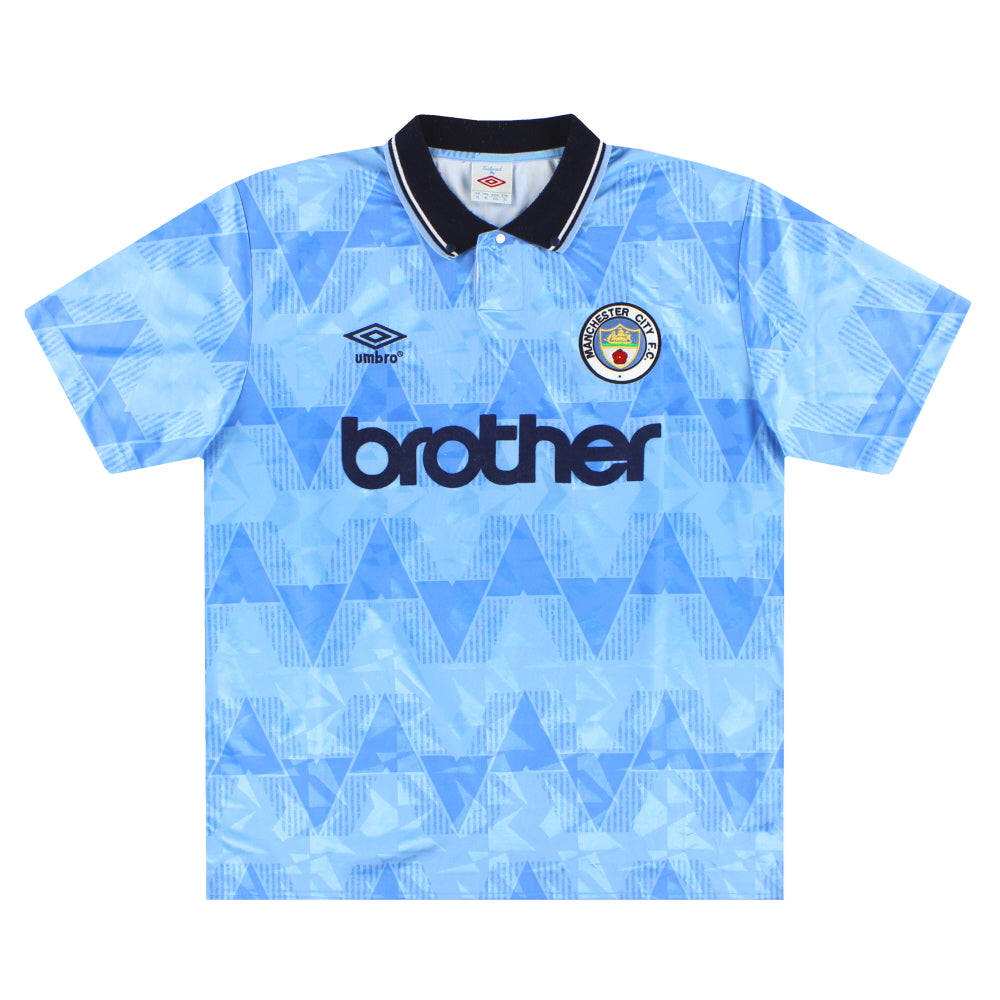 2009-10 Manchester City Umbro Retro '1989-91 Home Reissue' Shirt XL ...