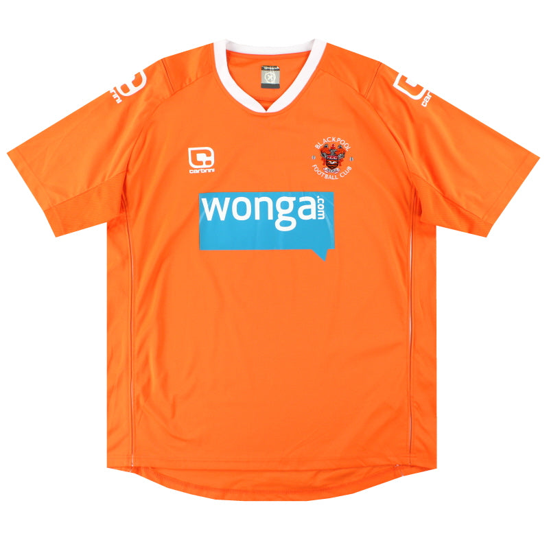 2010-11 Blackpool Carbrini Home Shirt XL | Vintage Football Shirts