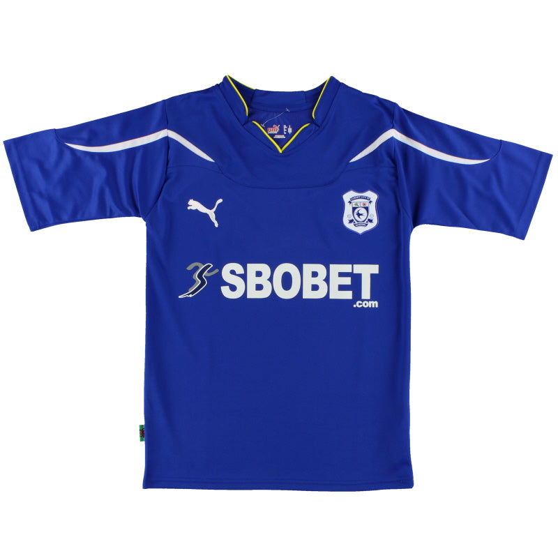 2010-11 Cardiff City Puma Home Shirt S | Vintage Football Shirts