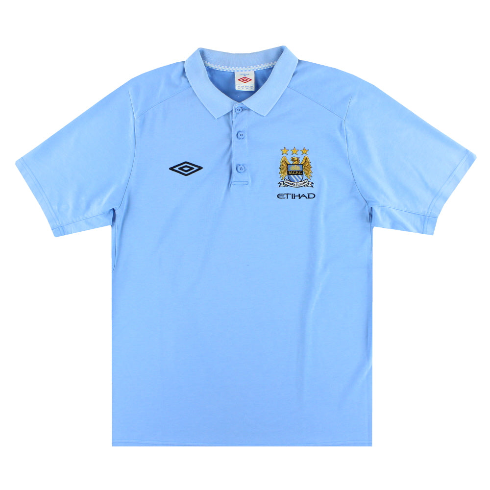 2010-12 Manchester City Umbro Polo Shirt XL | Vintage Football Shirts