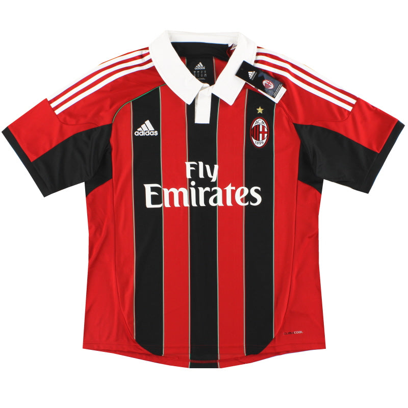 2012-13 AC Milan adidas Home Shirt *w/tags* S X23680 | Vintage Football ...