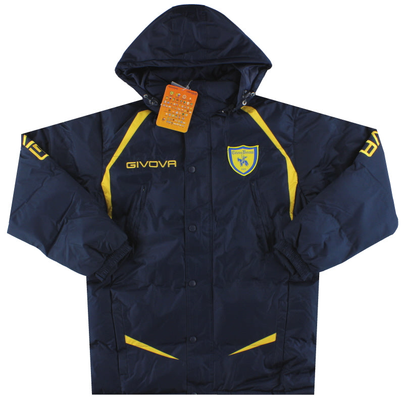 2012-13 Chievo Verona Givova Bench Coat *BNIB * S | Vintage Football Shirts