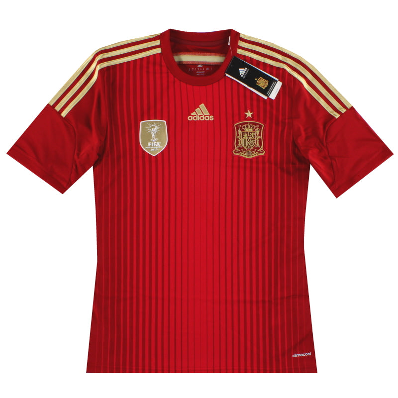 2013-15 Spain adidas Home Shirt *BNIB* G85279 | Vintage Football Shirts