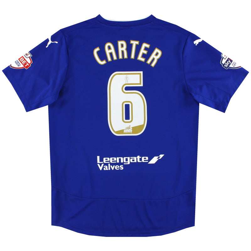2014-15 Chesterfield Puma Player Issue Home Shirt Carter #6 L | Vintage ...