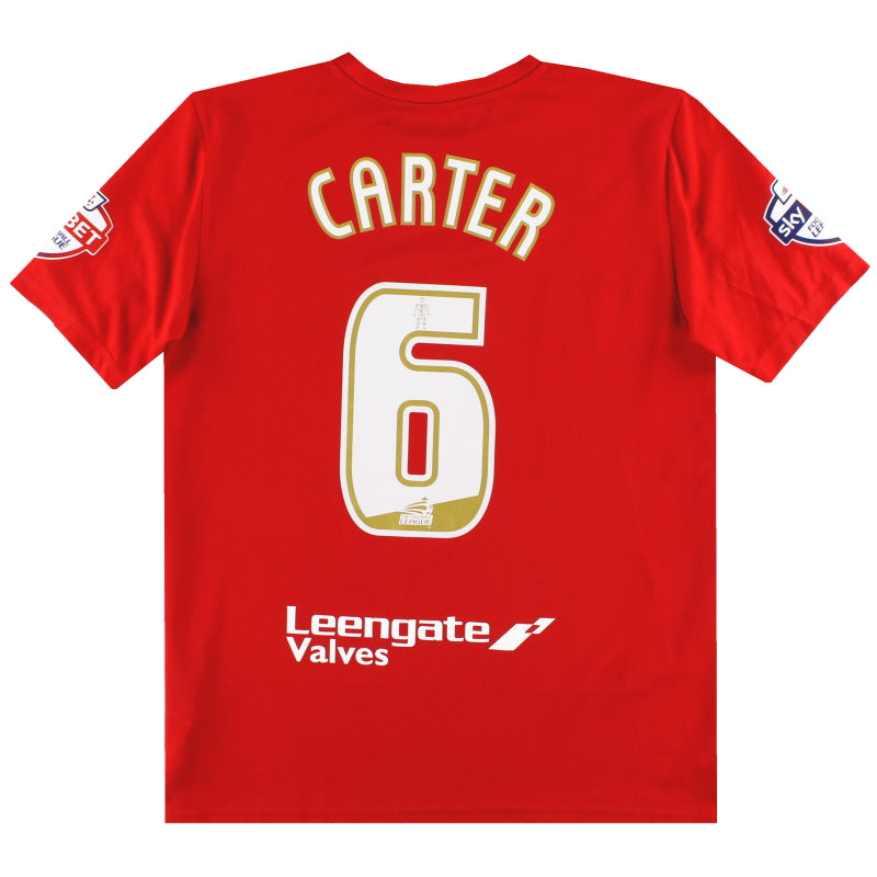 2014-15 Chesterfield Puma Player Issue Third Shirt Carter #6 M ...