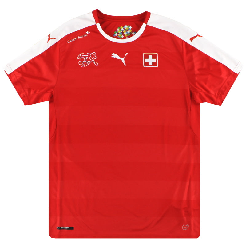 2016-17 Switzerland Puma Home Shirt M 748740 | Vintage Football Shirts