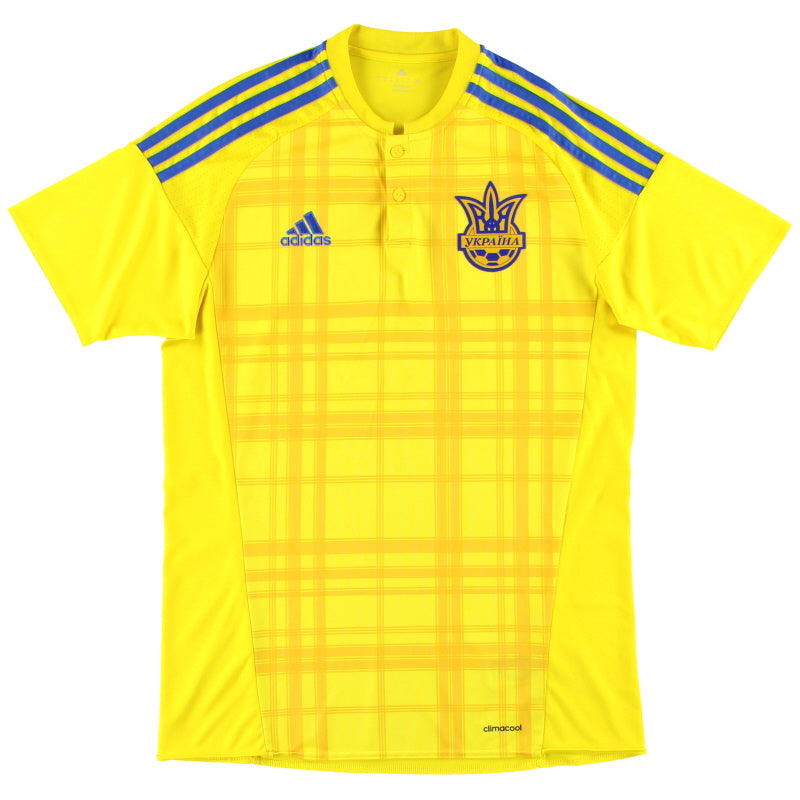 2016-17 Ukraine adidas Home Shirt M AC5580 | Vintage Football Shirts