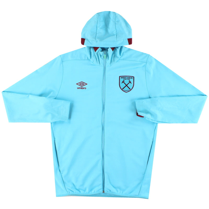 2016-17 West Ham Umbro Hooded Track Jacket M | Vintage Football Shirts