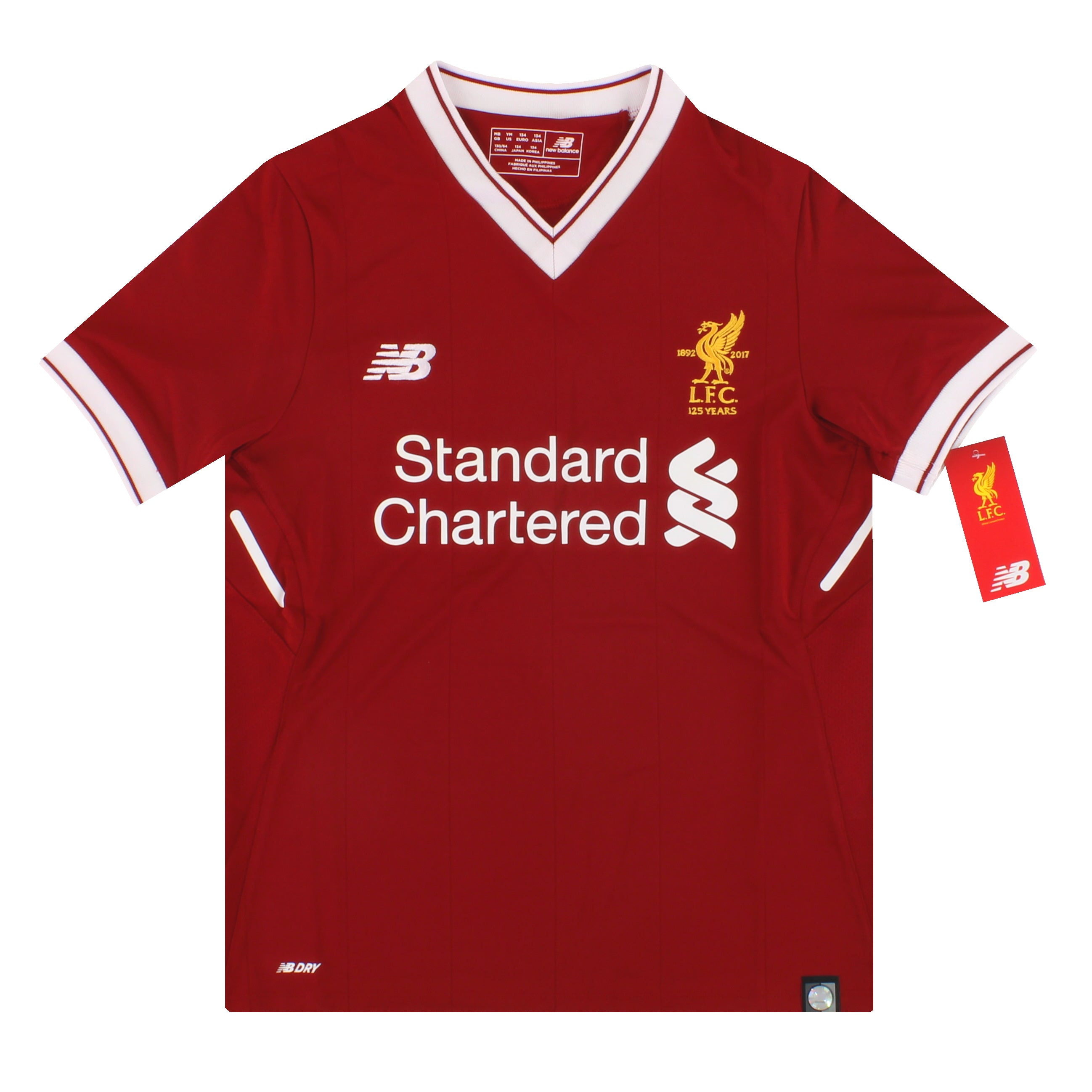 2017-18 Liverpool New Balance '125 Years' Home Shirt *w/tags* M.Boys ...
