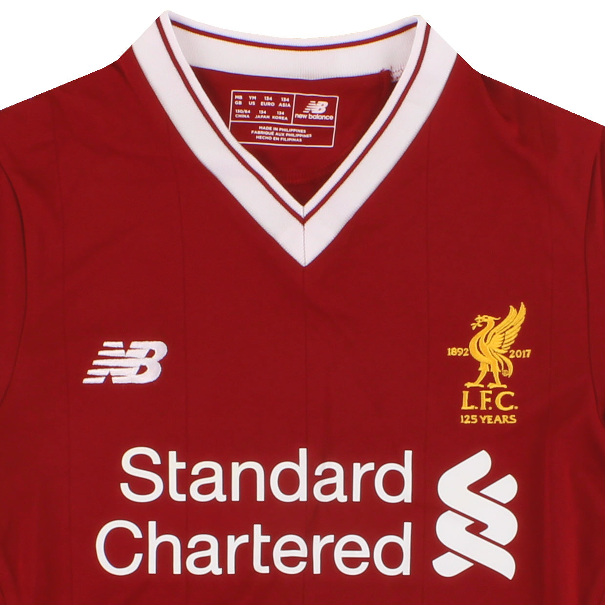 2017-18 Liverpool New Balance '125 Years' Home Shirt *w/tags* M.Boys ...