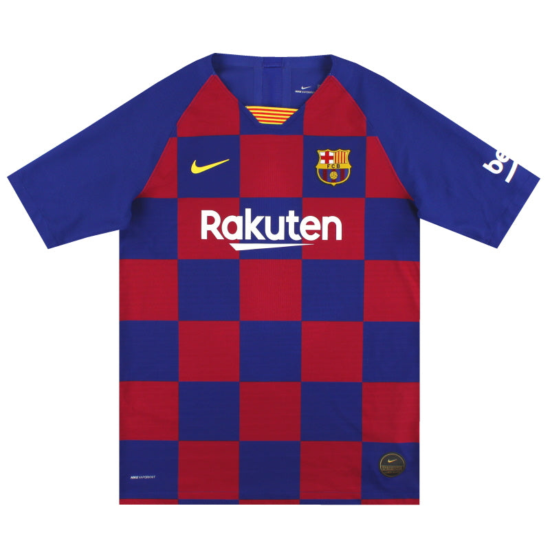 2019-20 Barcelona Player Issue Vapourknit Home Shirt *As New* XL.Boys ...