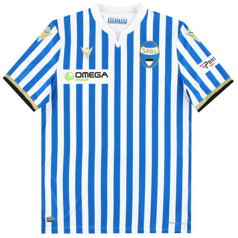 2019-20 SPAL Macron Home Shirt *As New* L | Vintage Football Shirts