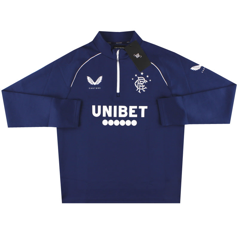 2020-21 Rangers Castore 1/4 Zip Training Top *w/tags* M | Vintage ...