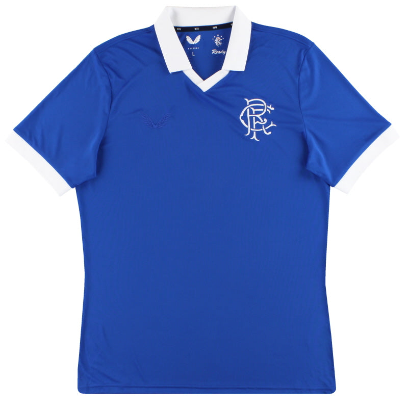 2020-21 Rangers Castore Retro Home Shirt *As New* – Vintage Football Shirts