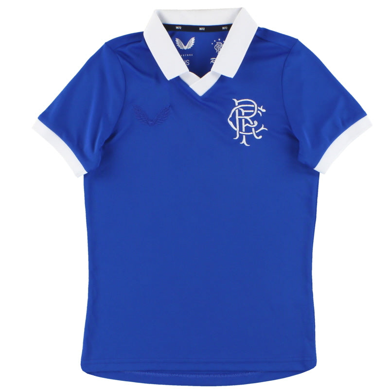 2020-21 Rangers Castore Retro Home Shirt *As New* S.Boys | Vintage ...