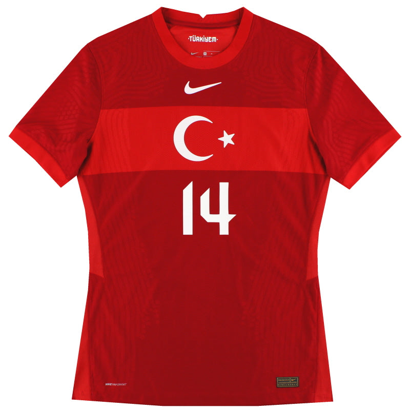 2020-21 Turkey Nike Vapor Home Shirt #14 *As New* M CD8006-687 ...