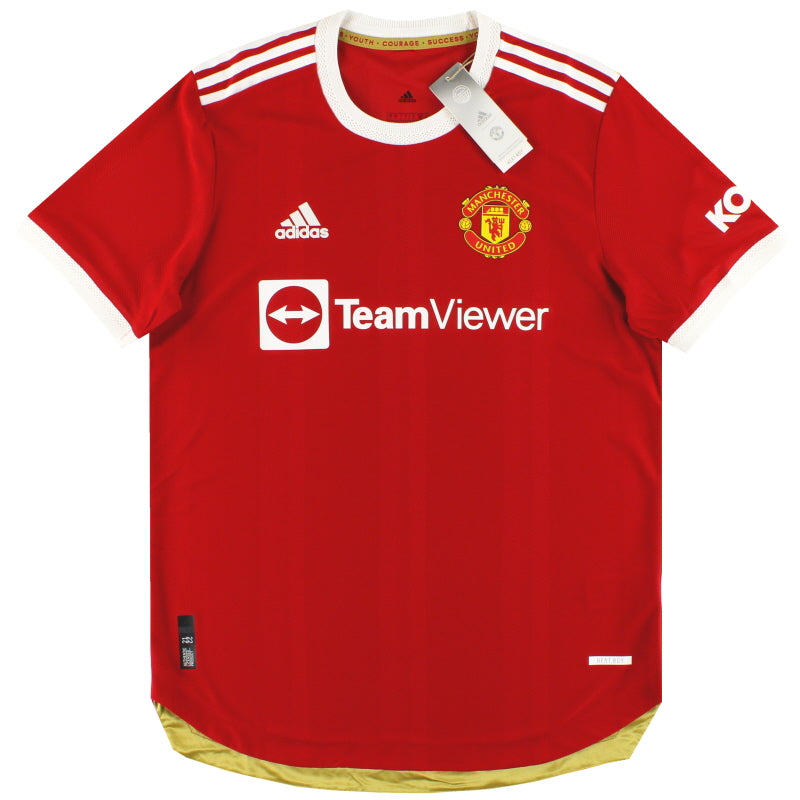 2021-22 Manchester United Authentic adidas Home Shirt *w/tags* S H31090 ...