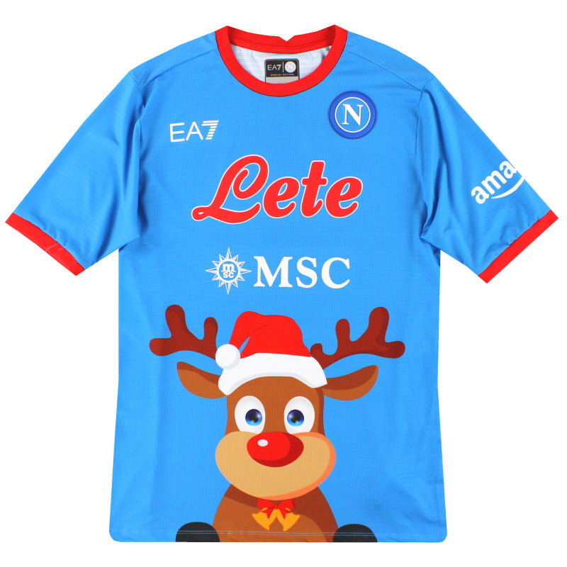 2022-23 Napoli EA7 'Special Edition' Christmas Shirt *As New* XL ...