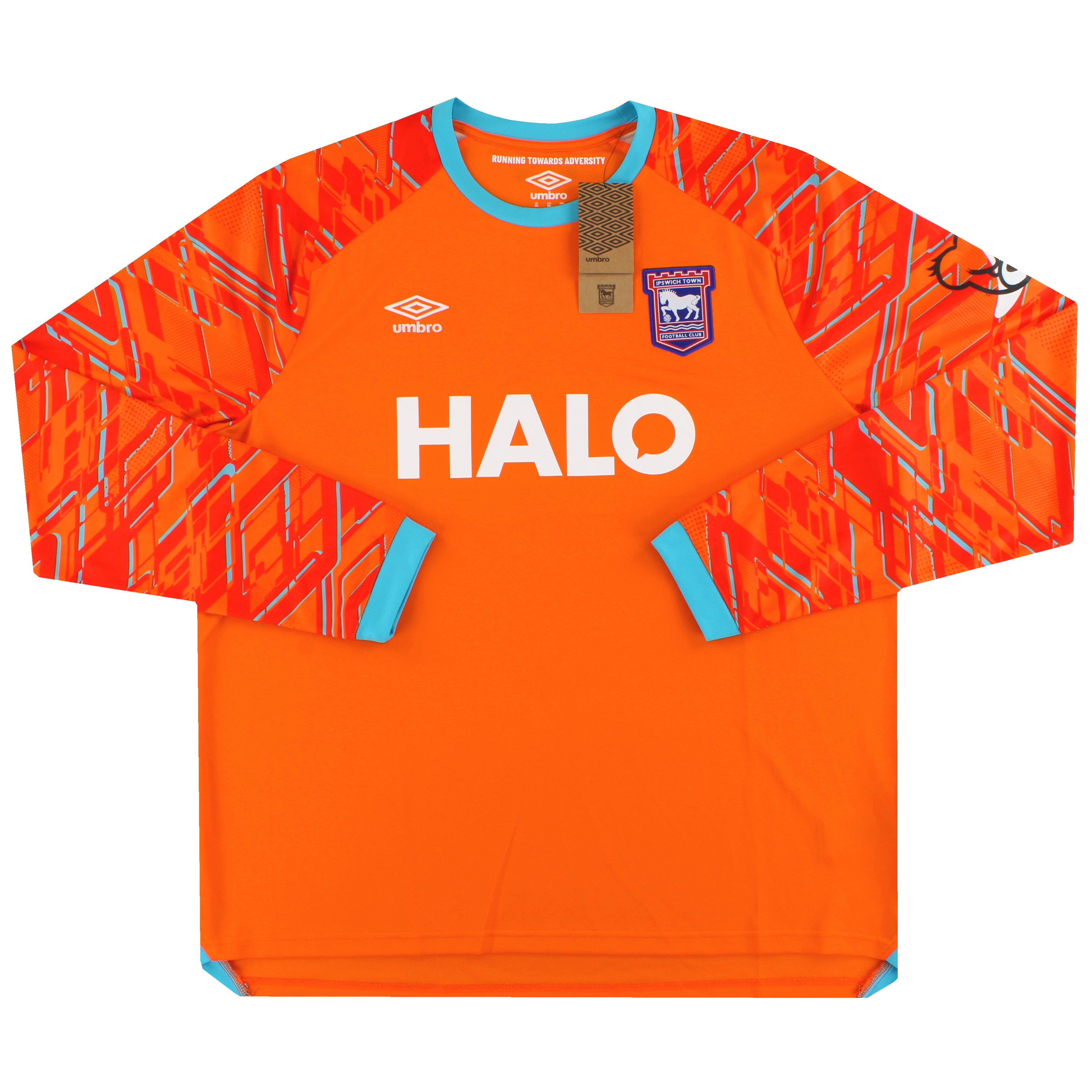 2025-26 Ipswich Umbro Goalkeeper Shirt L/S *w/tags* XXL TM12736-080 ...