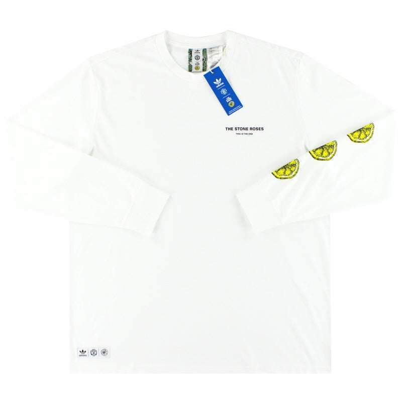 2023-24 Manchester United x Stone Roses adidas Originals Tee L/S *w ...