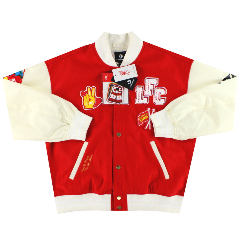 2023-24 Liverpool x Converse Varsity Jacket *w/tags* L 10026260-A01 ...