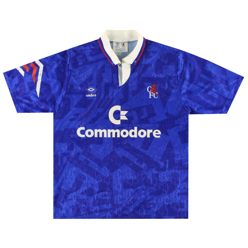 1991-93 Chelsea Umbro Home Shirt L | Vintage Football Shirts