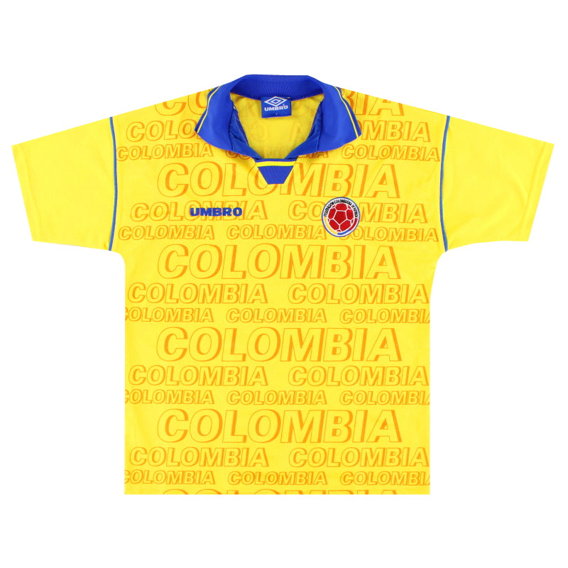 1995-96 Colombia Umbro Home Shirt Y | Vintage Football Shirts