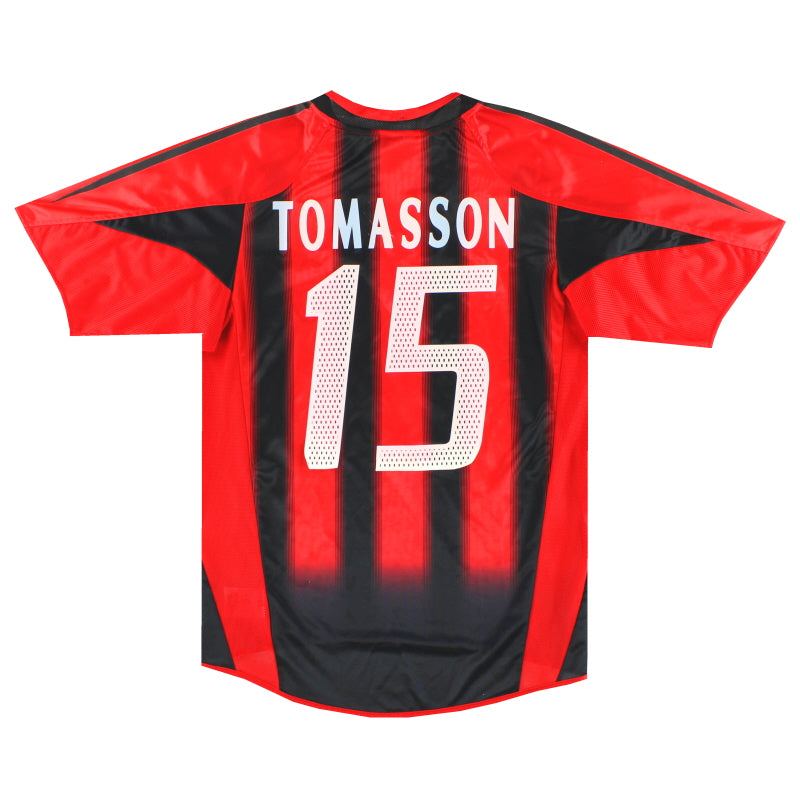 2004-05 AC Milan adidas Home Shirt Tomasson #15 S 369572 | Vintage ...