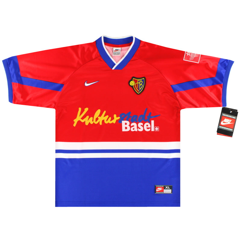 1997-98 FC Basel Nike Home Shirt *w/tags* XL | Vintage Football Shirts