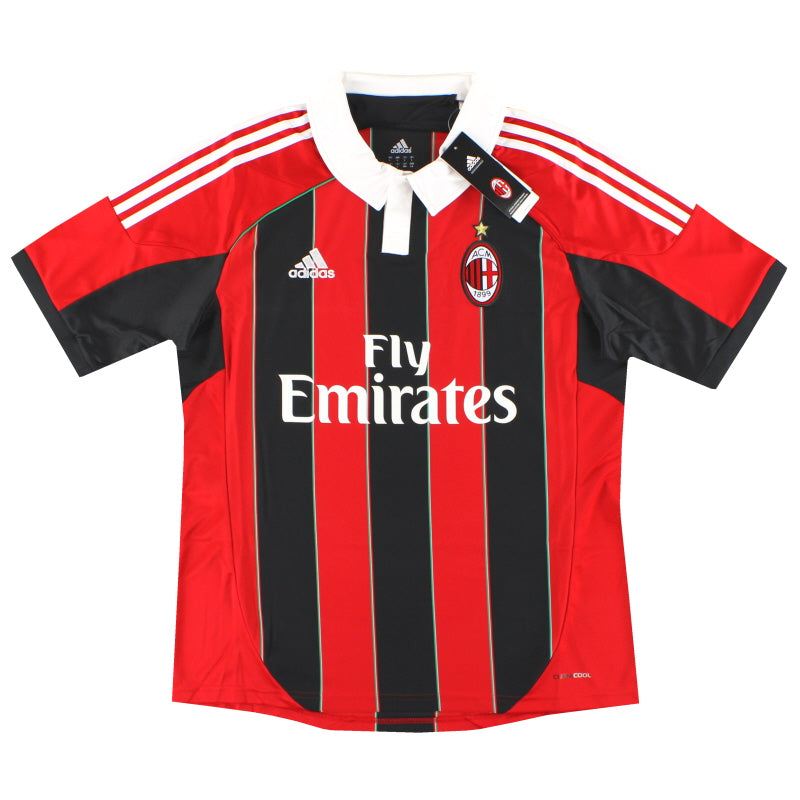 2012-13 AC Milan adidas Home Shirt *w/tags* L X23680 | Vintage Football ...
