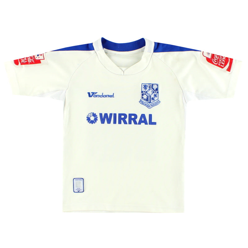 2005-07 Tranmere Rovers Vandanel Home Shirt #18 Y | Vintage Football Shirts