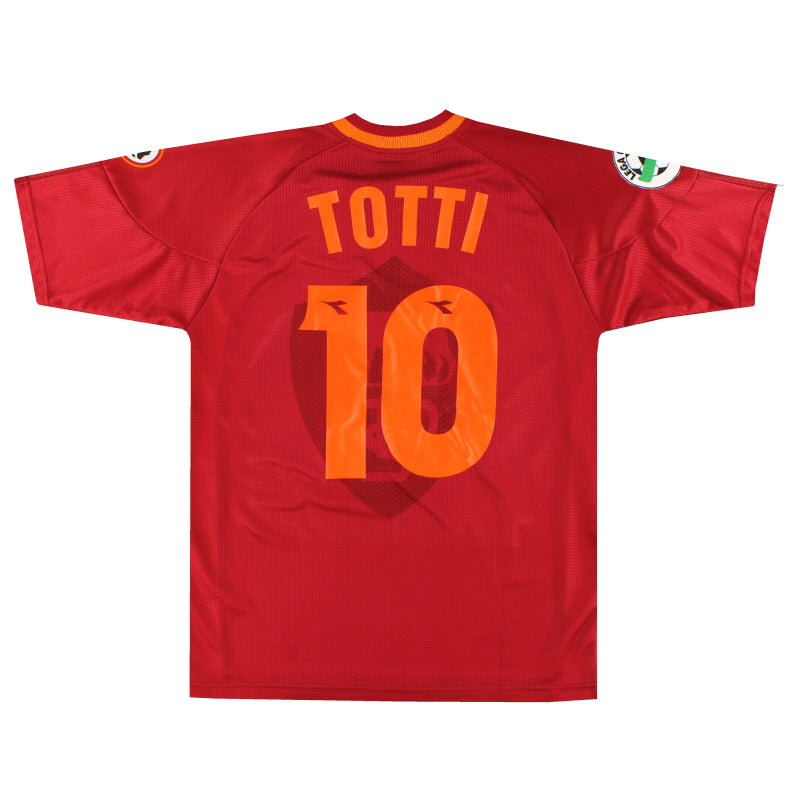 1997-98 Roma Diadora Home Shirt Totti #10 *Mint* L | Vintage Football ...