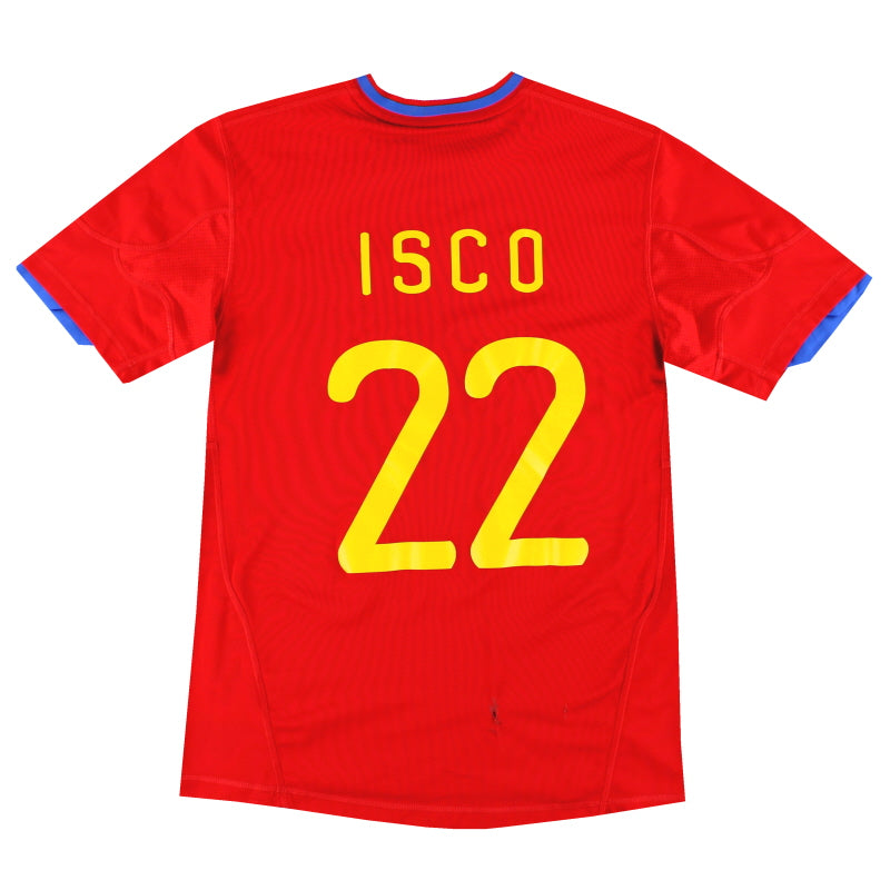 2009-10 Spain adidas Home Shirt Isco #22 XL.Boys V31234 | Vintage ...