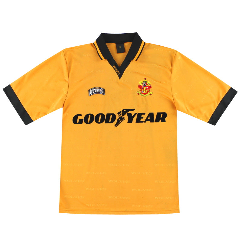 1995-96 Wolves Nutmeg Home Shirt L | Vintage Football Shirts