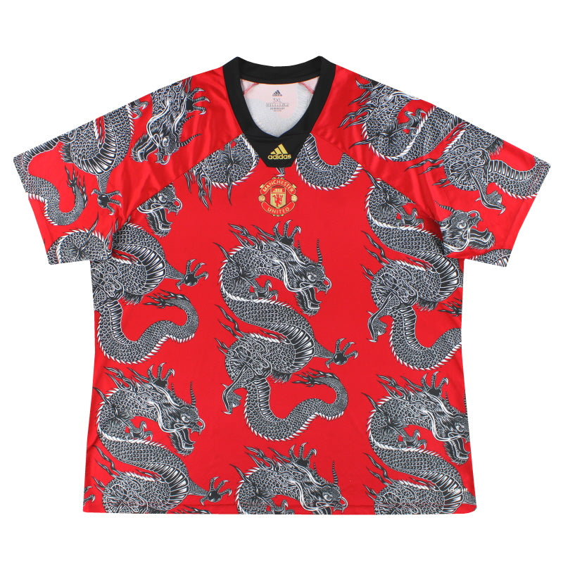 2019-20 Manchester United adidas Chinese New Year Pre-Match Shirt XXXL ...
