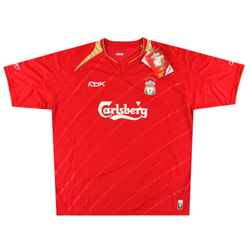 2005-06 Liverpool Reebok Champions League Home Shirt *w/tags* XL 521579 ...