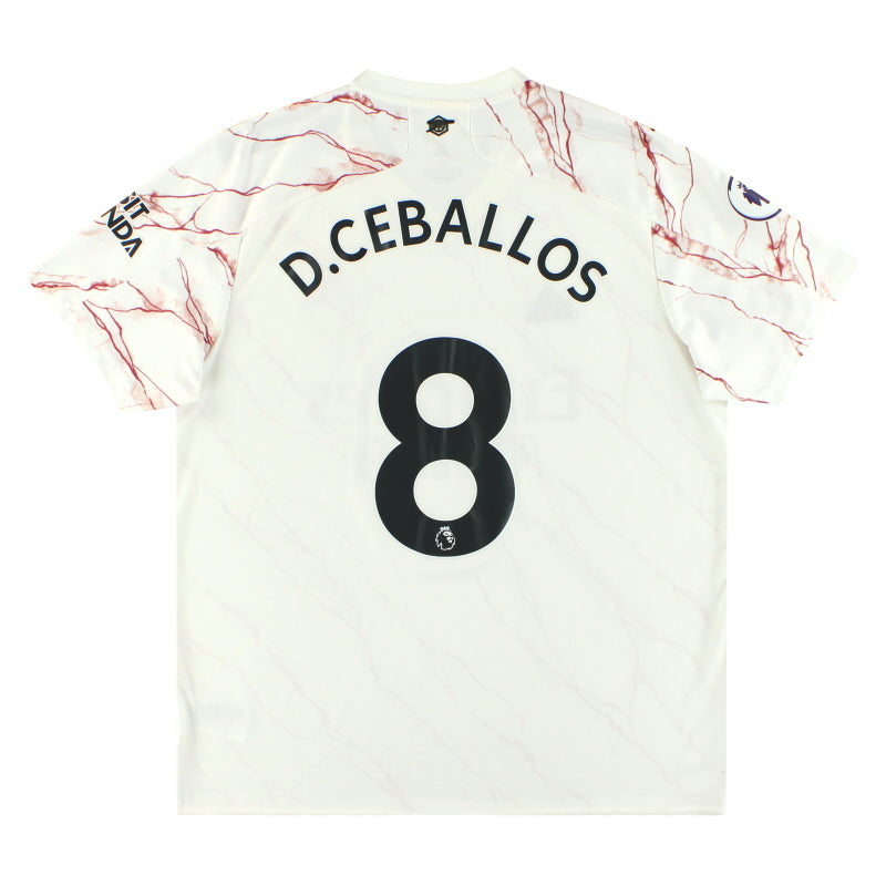 2020-21 Arsenal adidas Away Shirt D. Ceballos #8 XL EH5815 | Vintage ...